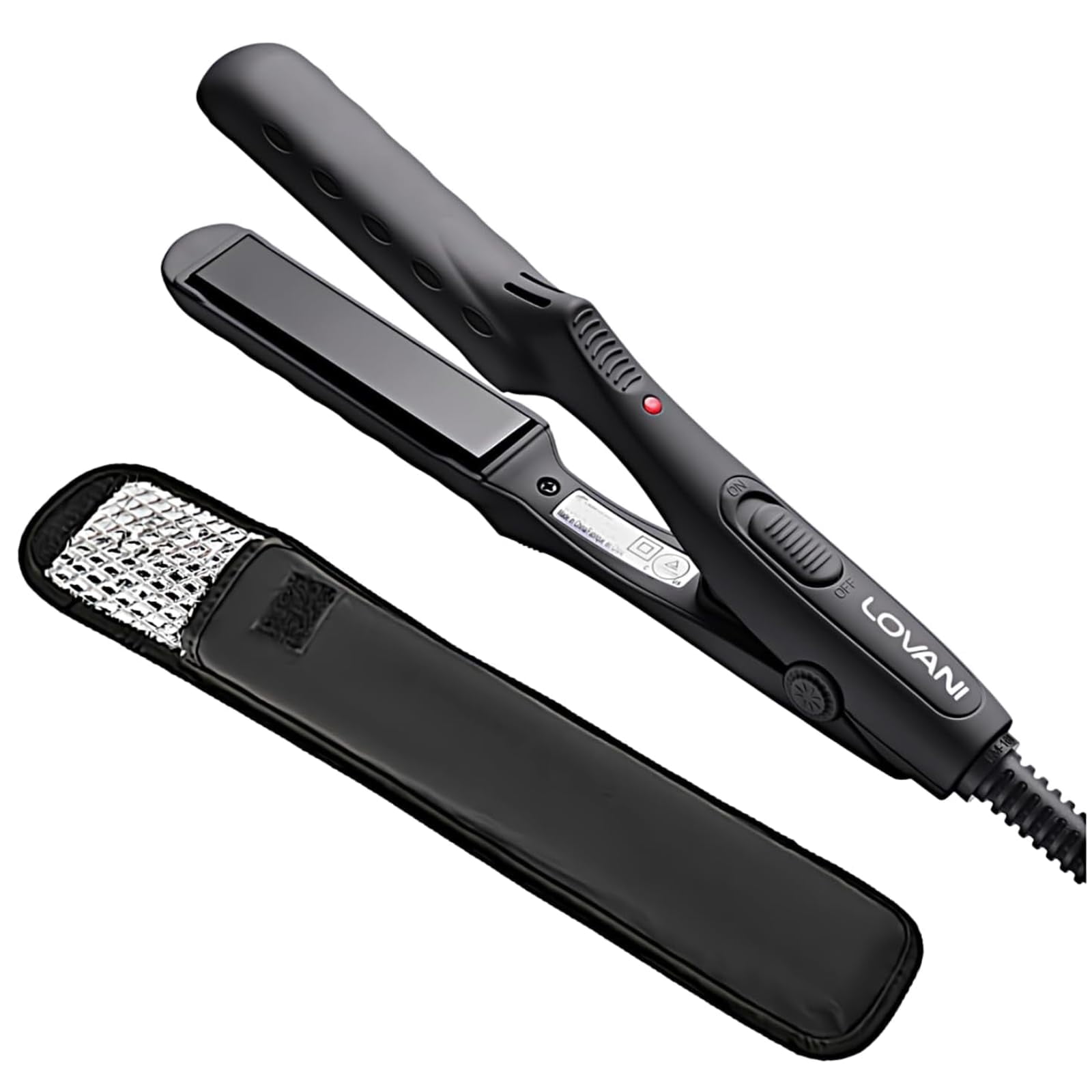 LOVANI Mini Flat Iron, Tourmaline Ceramic Small Hair Straightener, Dual ...