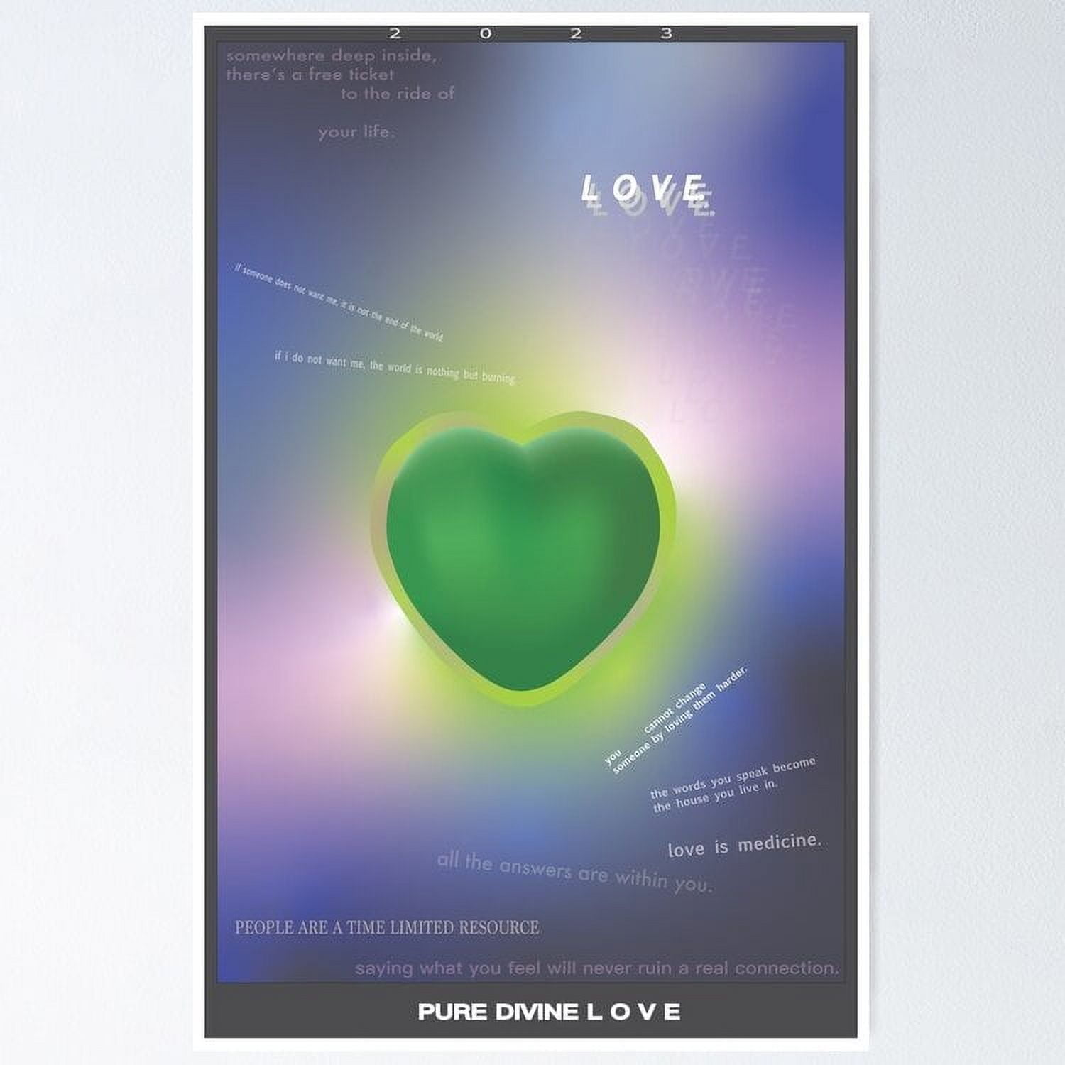 LOVE ART SOFTCORE UNFRAMED Poster, 12x18 - Walmart.com