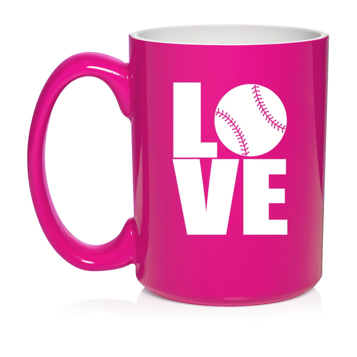 LOVE Baseball Softball Ceramic Coffee Mug Tea Cup Gift for Her, Him ...