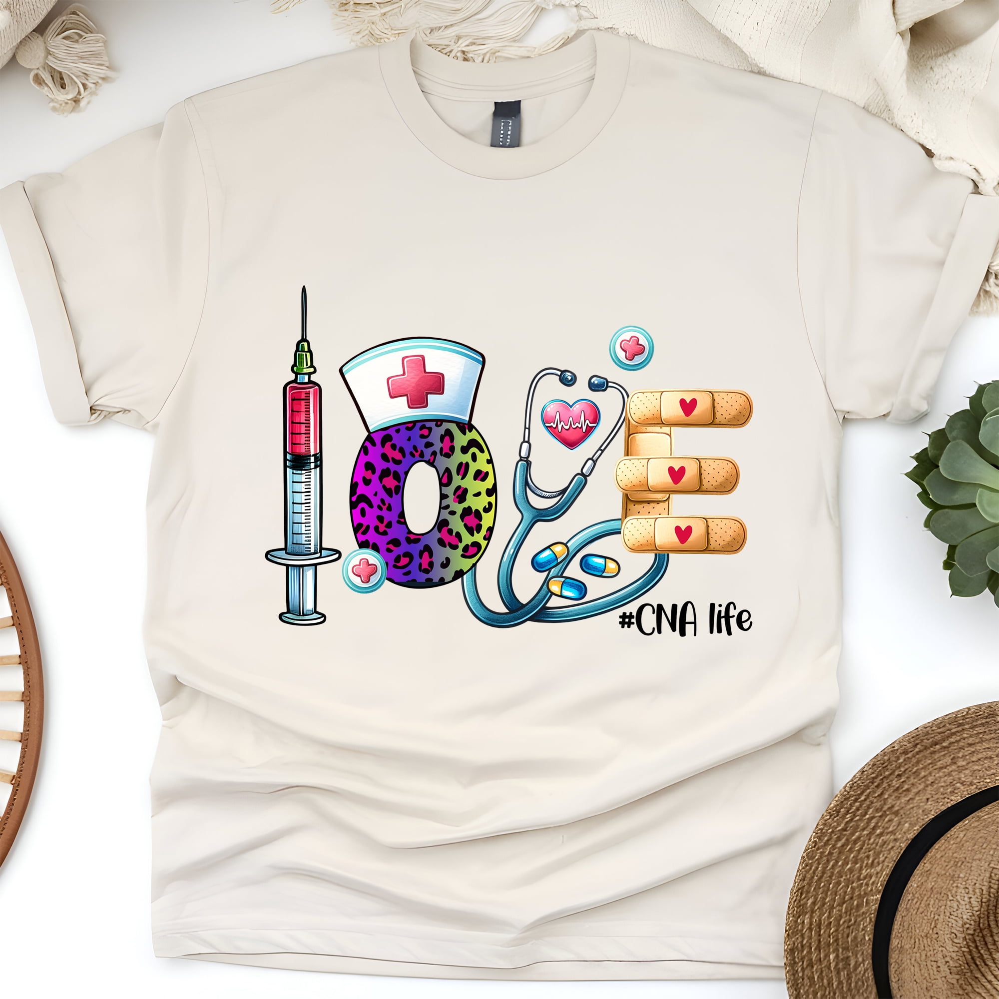 LOVE CNA Life Shirt | Cute Certified Nursing Assistant Appreciation Tee ...