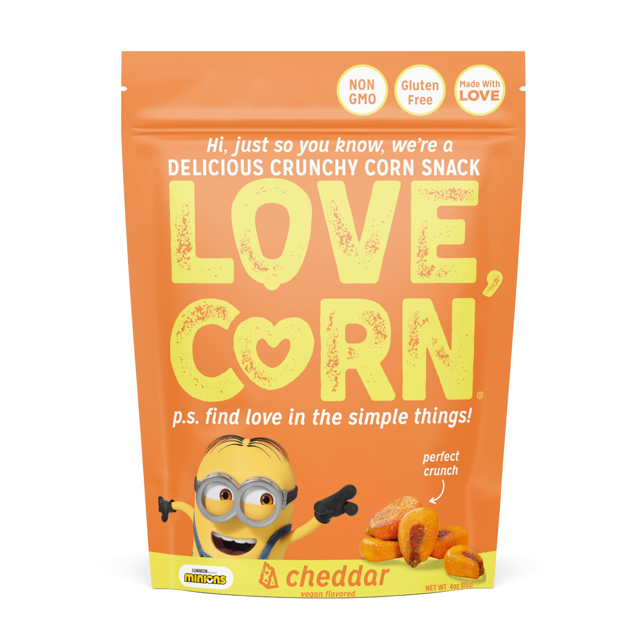LOVE CORN Cheezy FEV6 4oz x 1 bag - Delicious Corn - Healthy Family ...