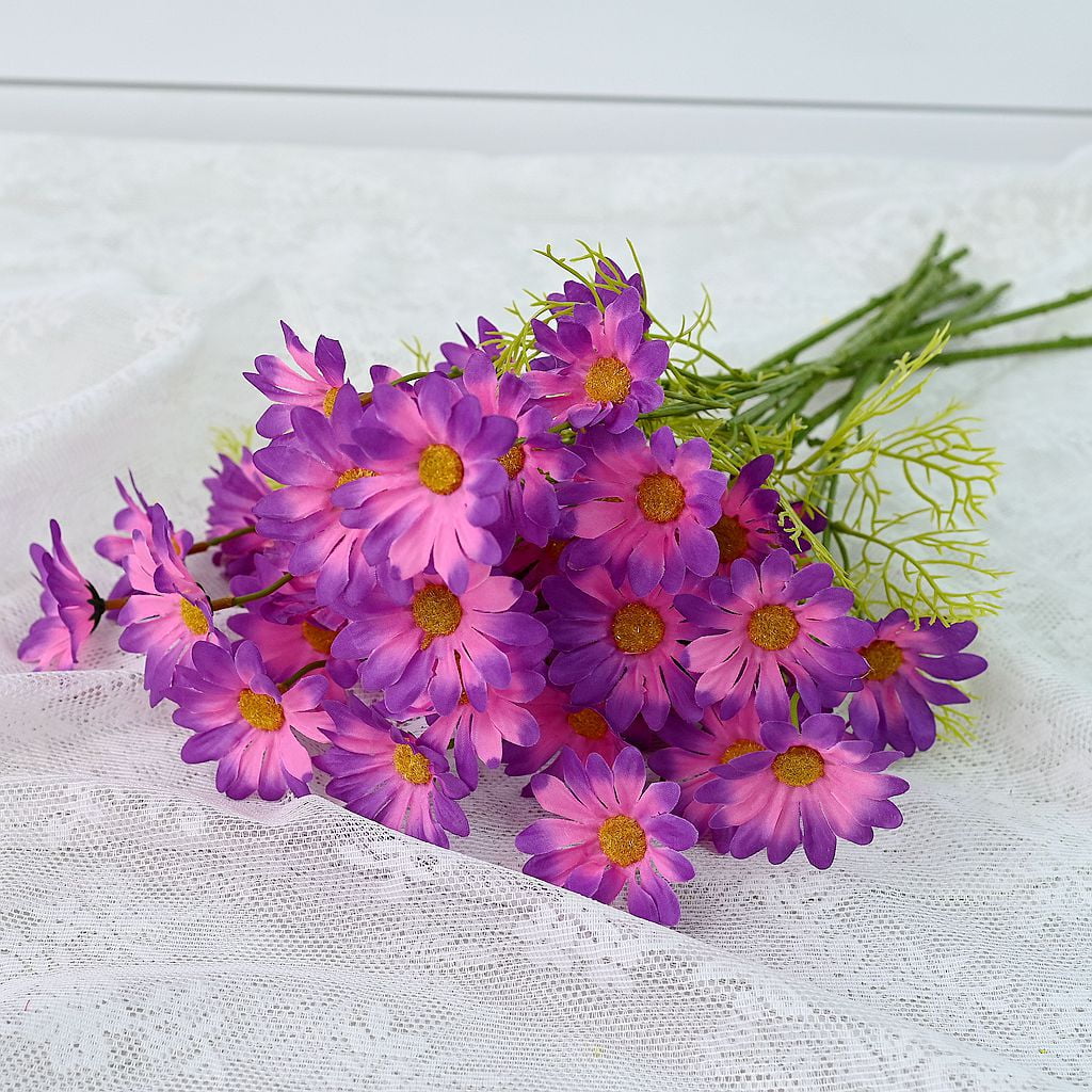 LOVE DOCK 10 Pieces Artificial Flower Daisy Home Decoration Chamomile ...