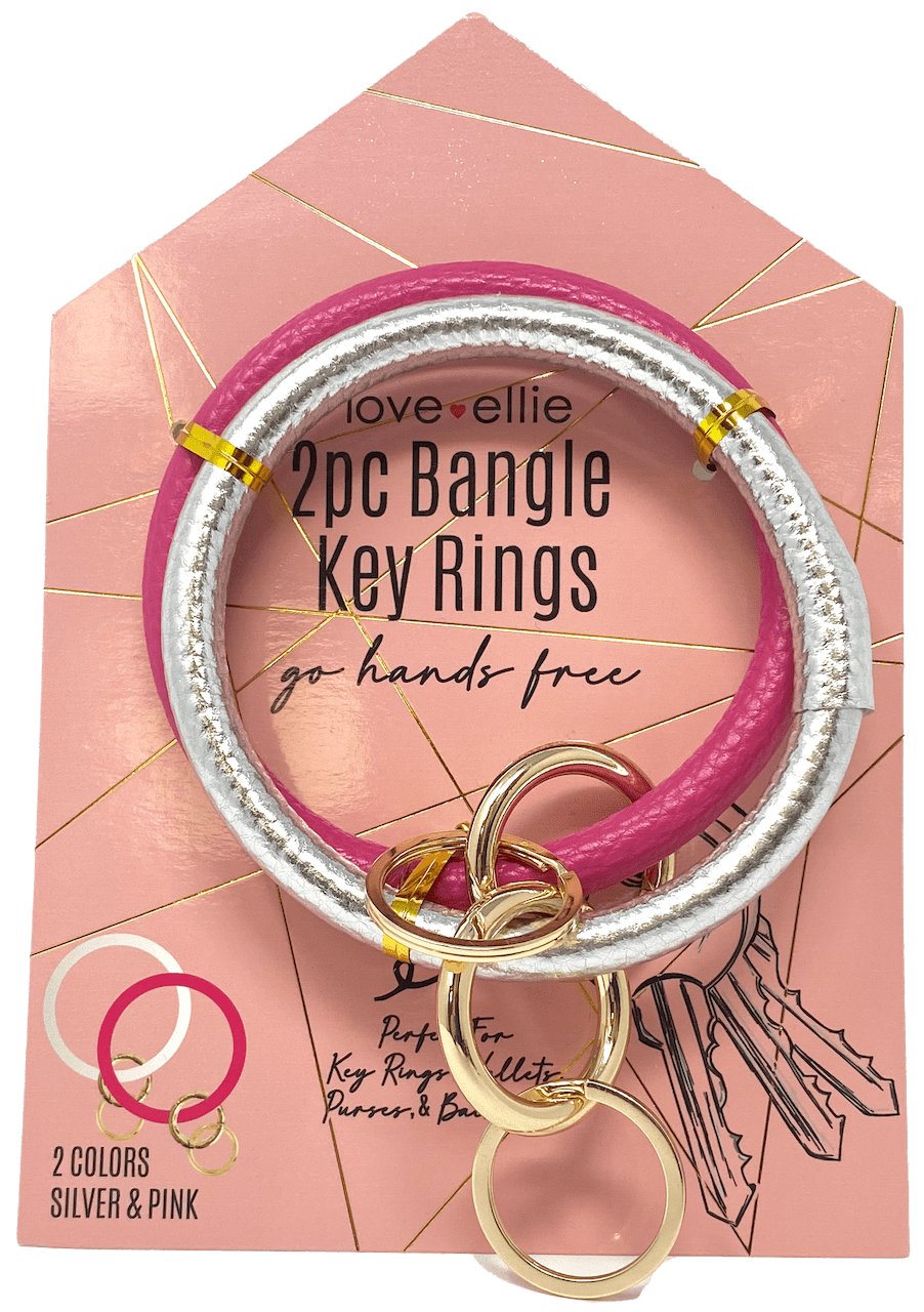 LOVE ELLIE 2PC BANGLE KEY RINGS - BASICS - Walmart.com