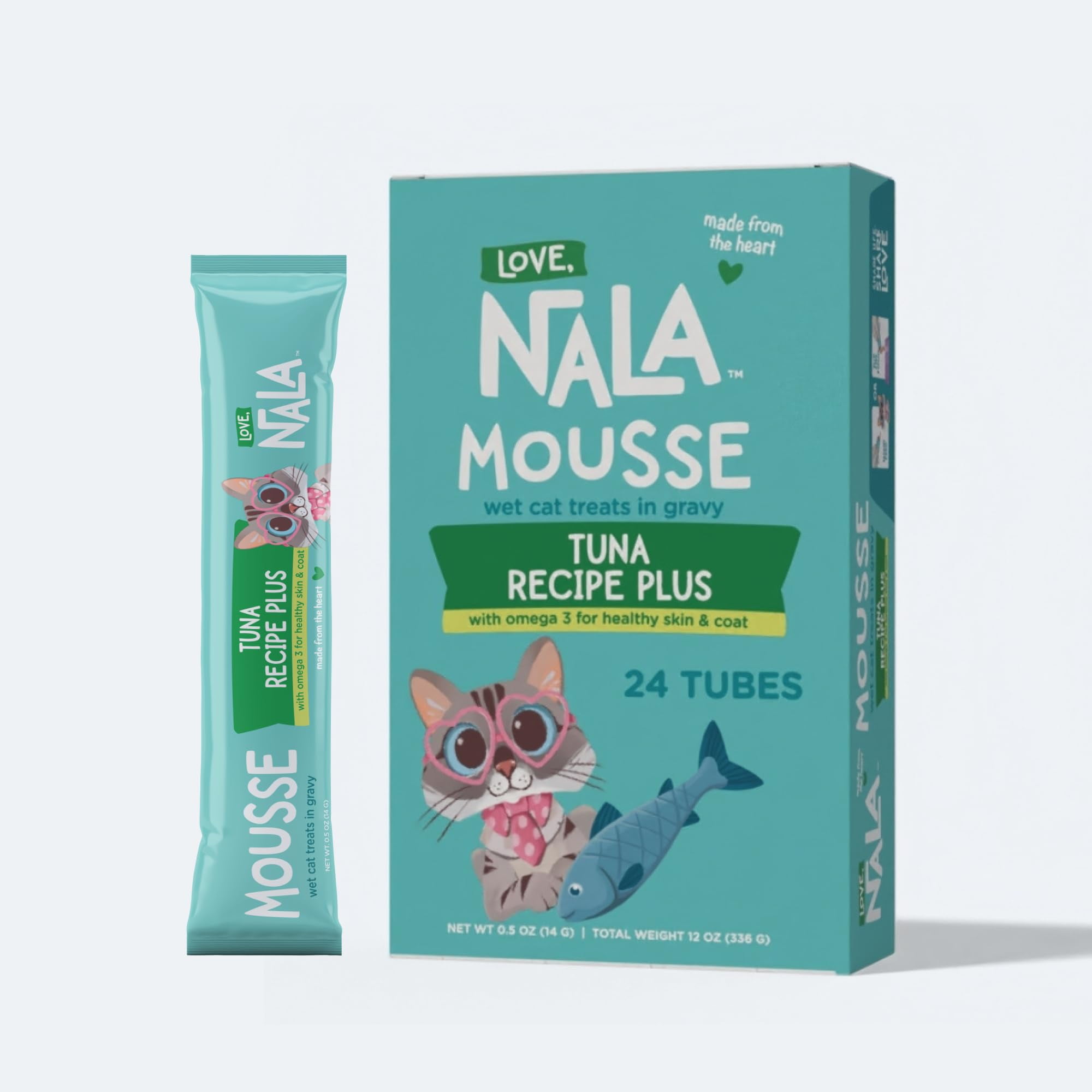 LOVE, NALA -Brain & Heart Health - Tuna Plus Omega 3 Mousse - Wet Food ...