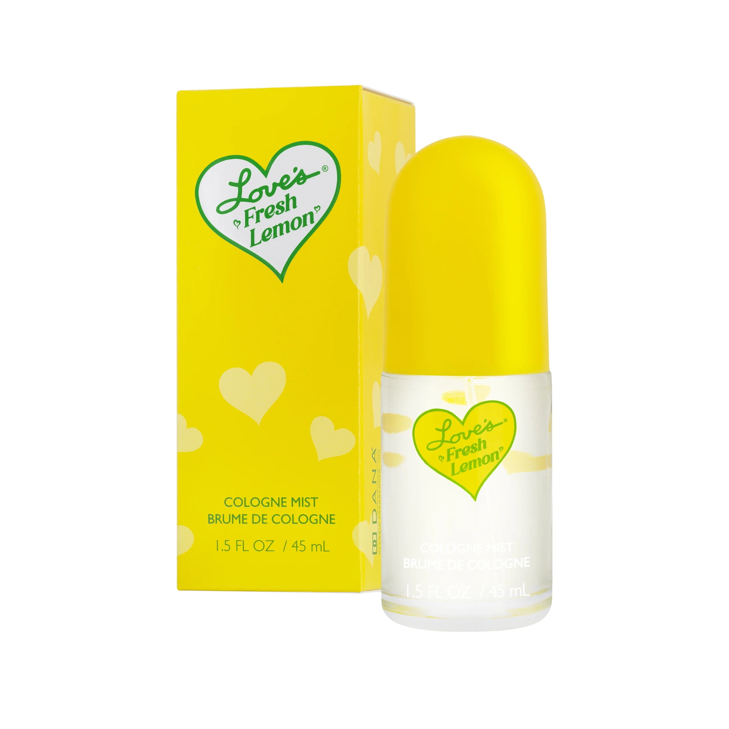 Dana Classic Fragrances Love's Fresh Lemon Cologne Mist, 1.5 Fl Oz / 45 ...