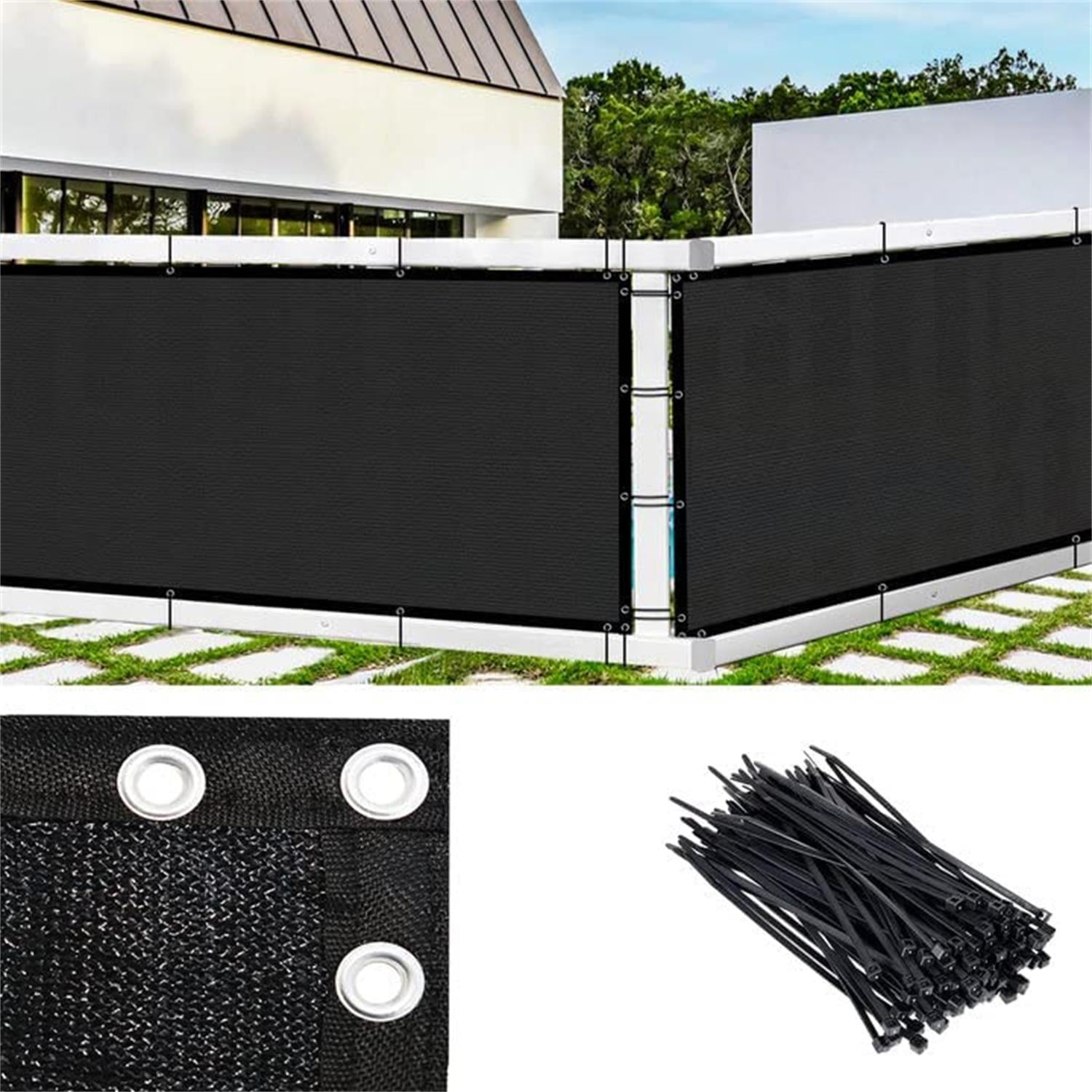 LOVE STORY 5' x 50' Black Fence Privacy Screen Heavy Duty Mesh ...