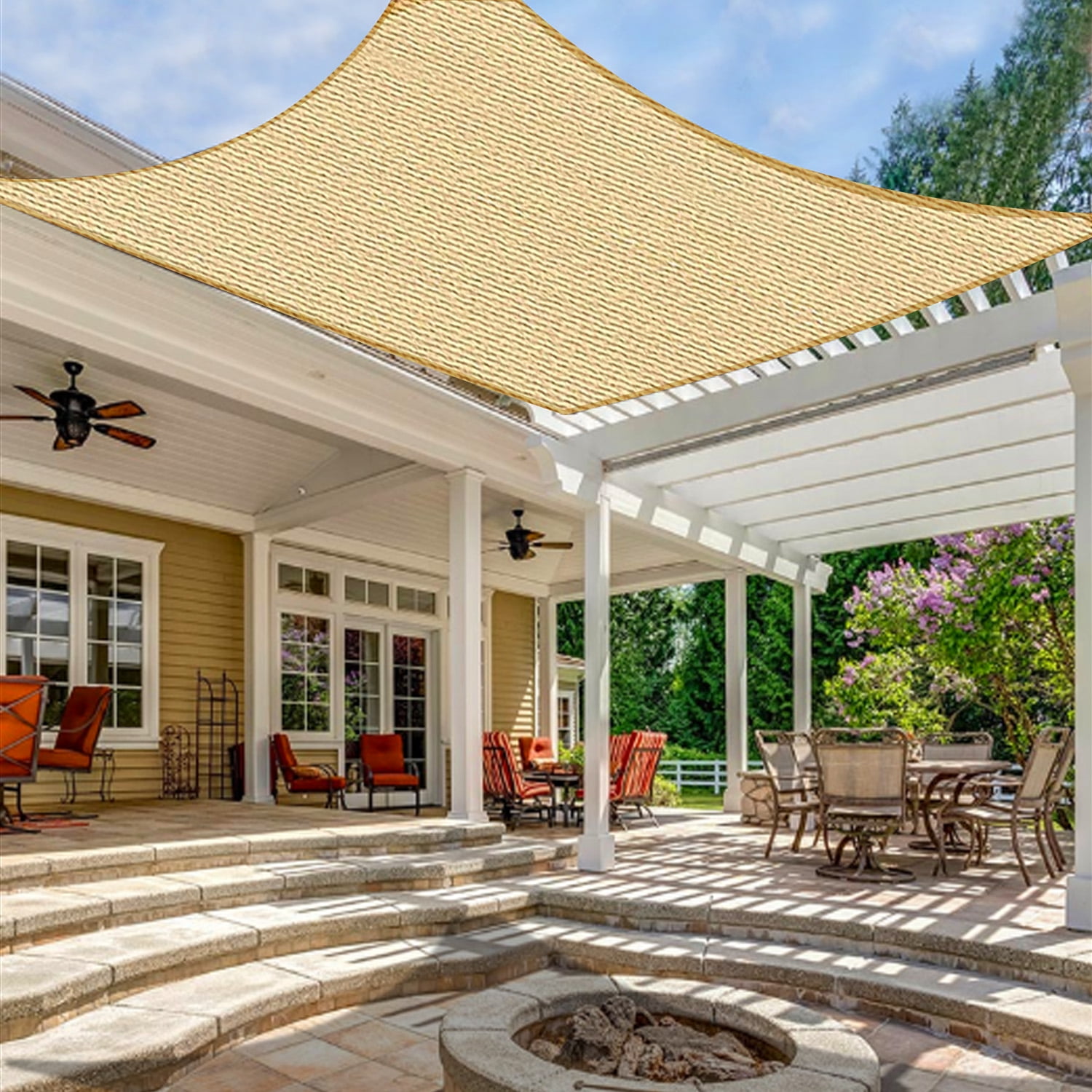 LOVE STORY Custom Size 8' x 10' Sand Sun Shade Sail Canopy Commercial ...