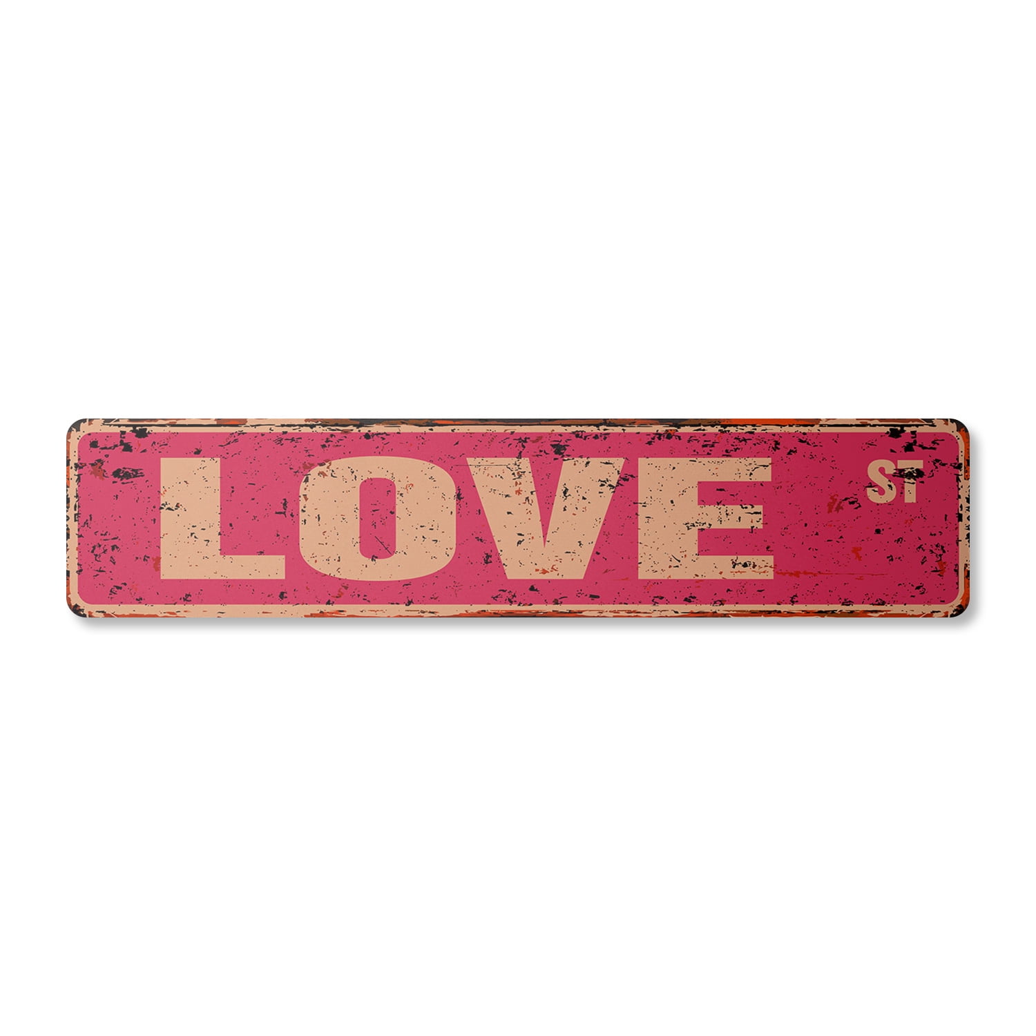 LOVE Vintage Aluminum Street Sign romance passion care wife girlfriend ...