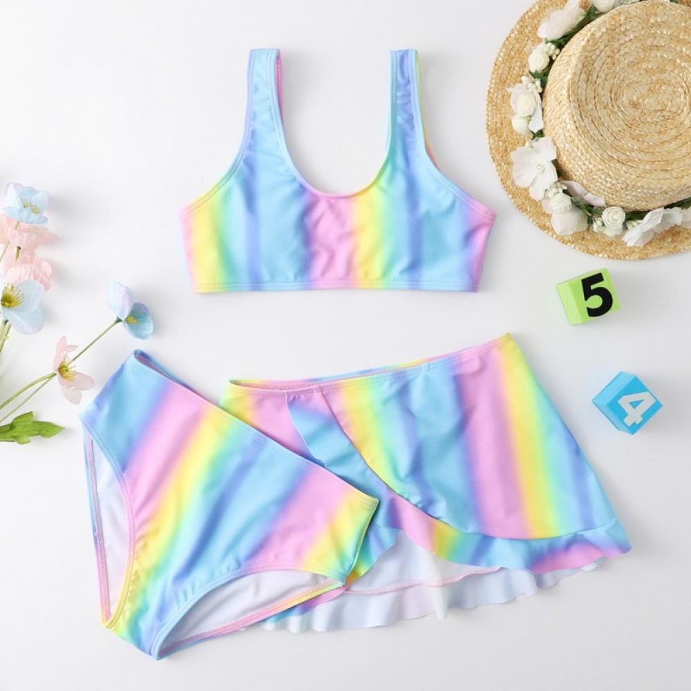 LOVEBAY Girls' Swimwear Bikini Swimsuit Sport Bathing Suit 3 Piece ...