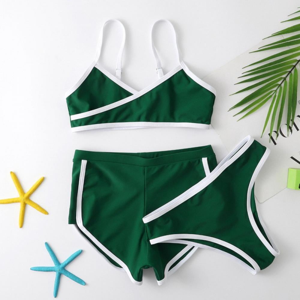LOVEBAY Girls' Swimwear Bikini Swimsuit Sport Bathing Suit 3 Piece ...