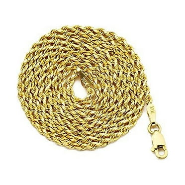 AFFY Round Yellow Natural Diamond Rope Frame Pendant Necklace 10k Solid ...