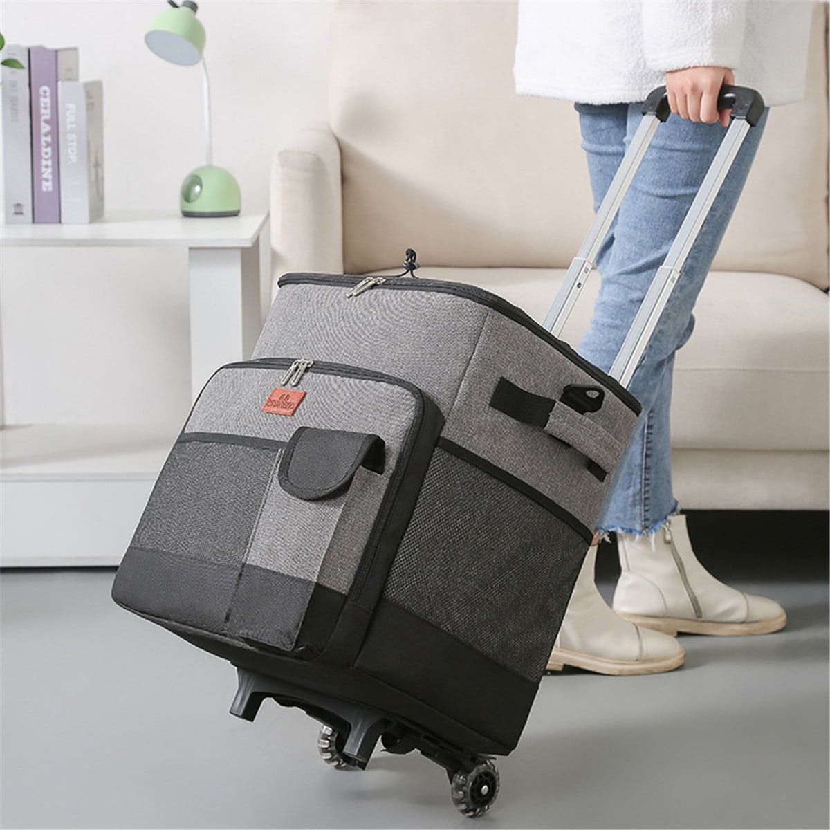 LOVECM Car large-capacity trolley insulation bag outdoor with wheels ...