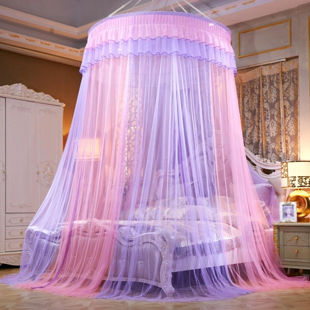 LOVEGAB Princess Bed Canopy for Girls,Bed Canopy Curtain- Sheer Mesh ...