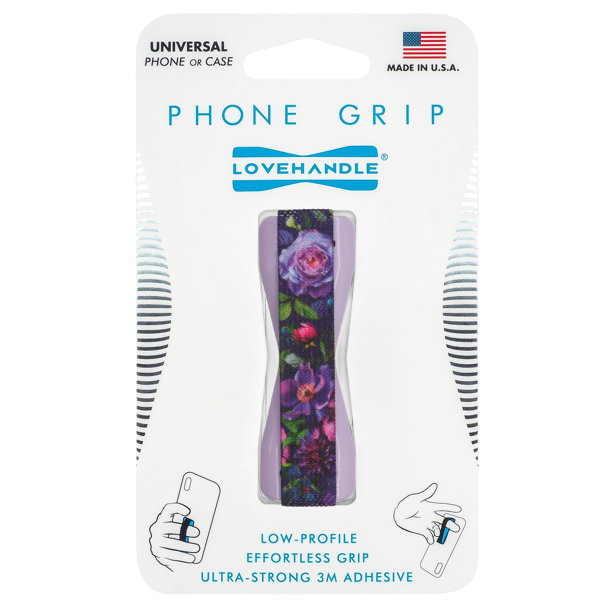 LOVEHANDLE Universal Phone Grip for Smartphones & Mini Tablets - Phone ...