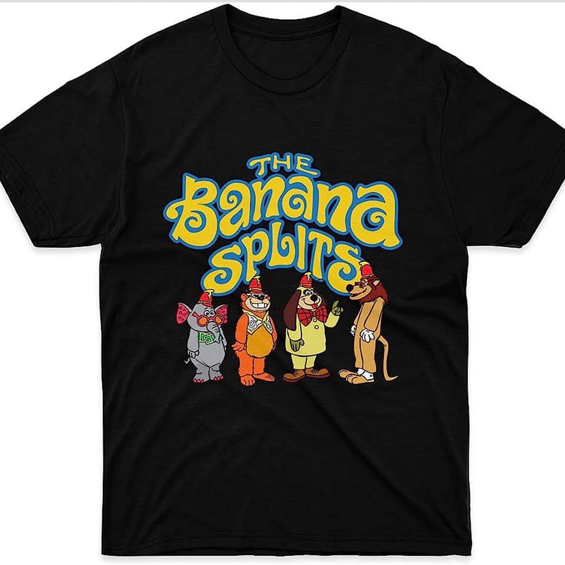 LOVELY The Banana Splits Cartoon Animals T-shirt Black All Sizes S-5XL ...