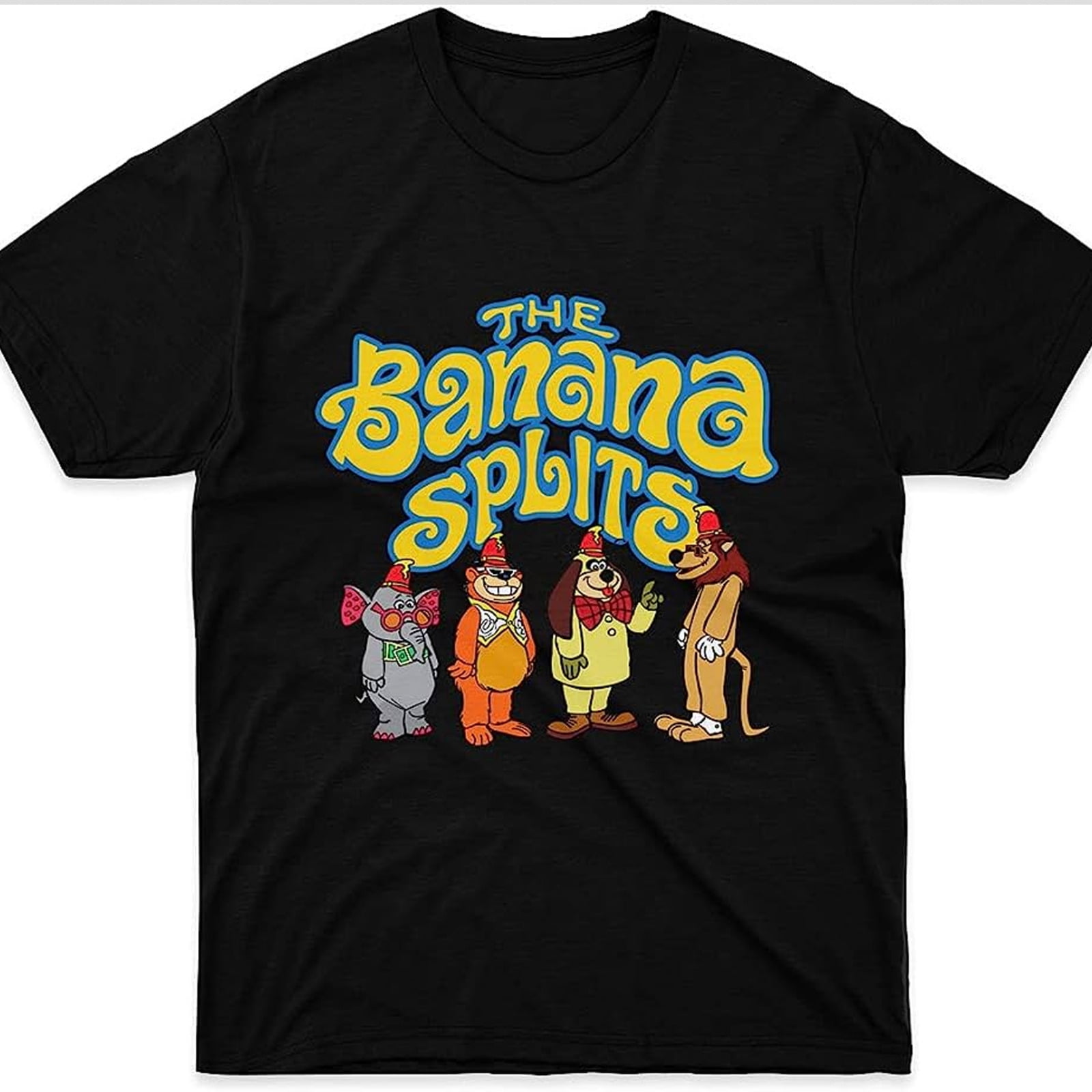 LOVELY The Banana Splits Cartoon Animals T-shirt Black All Sizes S-5Xl ...