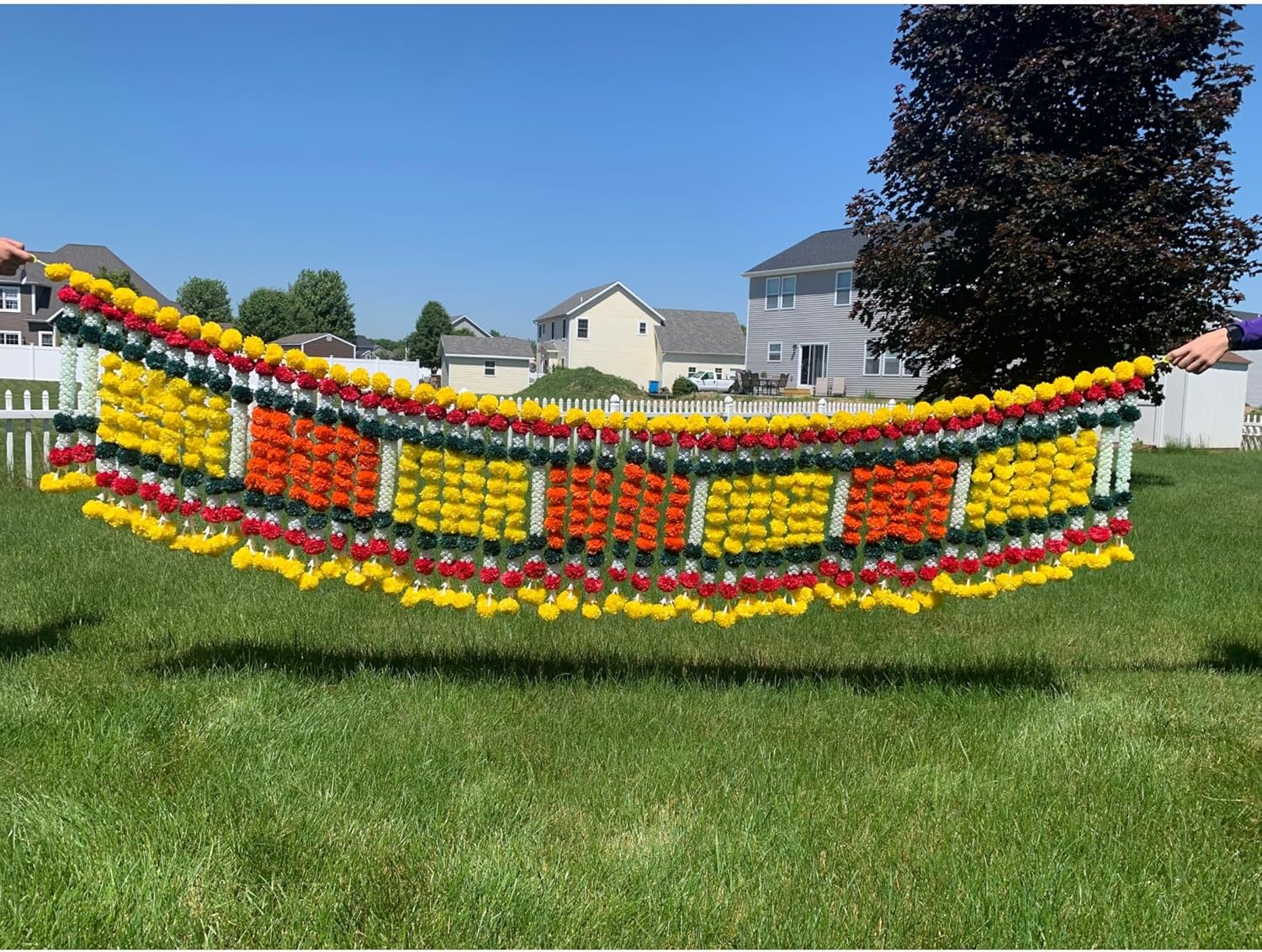 LOVENSPIRE Jumbo Marigold Jasmine Door Toran Hanging Valance Marygold ...