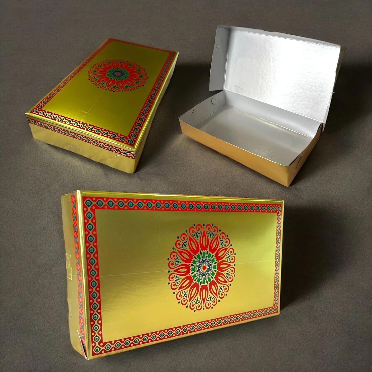 LOVENSPIRE Sweet Boxes For Indian Sweets Mandala Design Empty Mithai ...