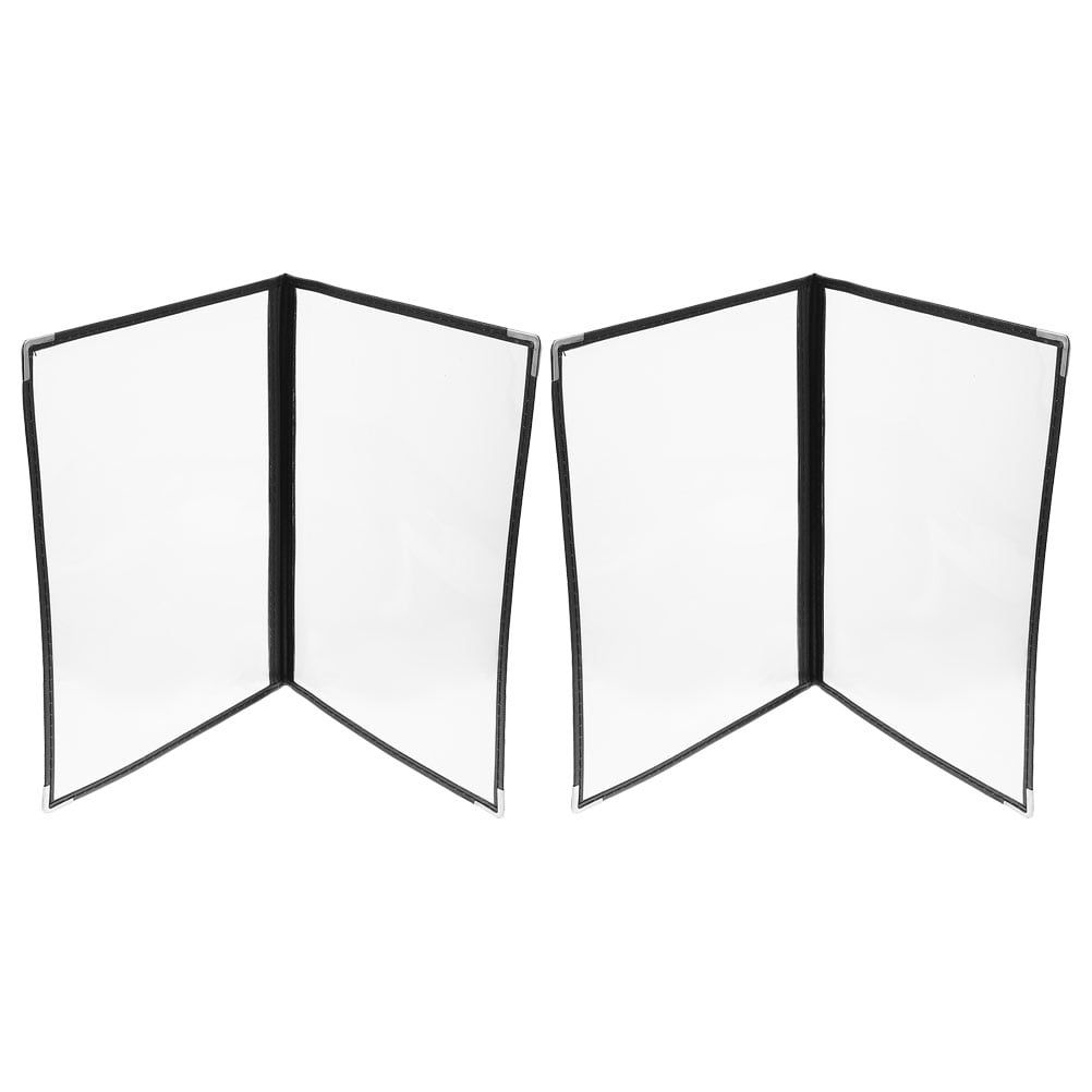LOVERLYZ 2Pcs Clear Menu Covers Transparent Restaurant Drink Menu ...