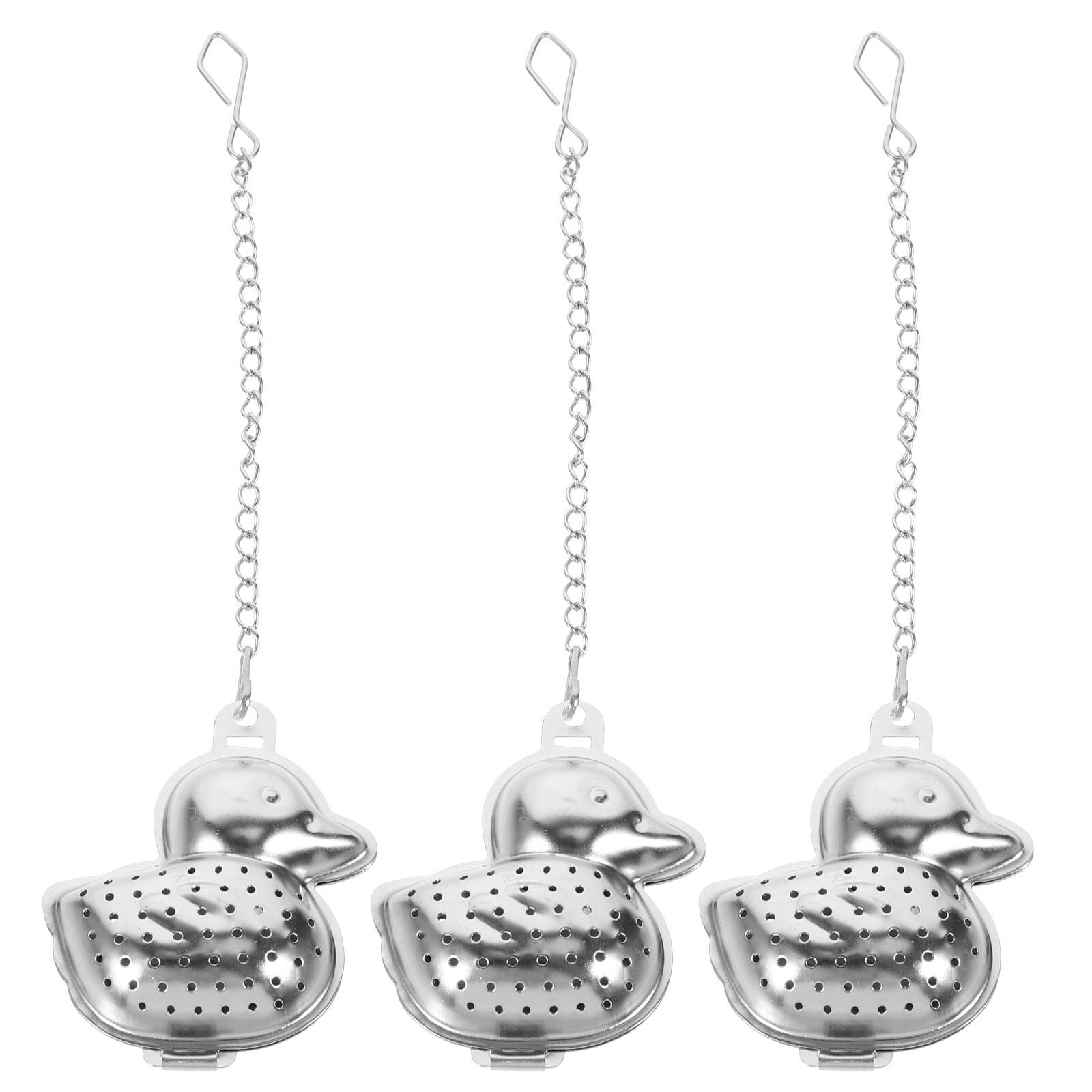 LOVERLYZ 3Pcs Stainless Steel Tea Strainer Duck Shaped Tea Infuser ...