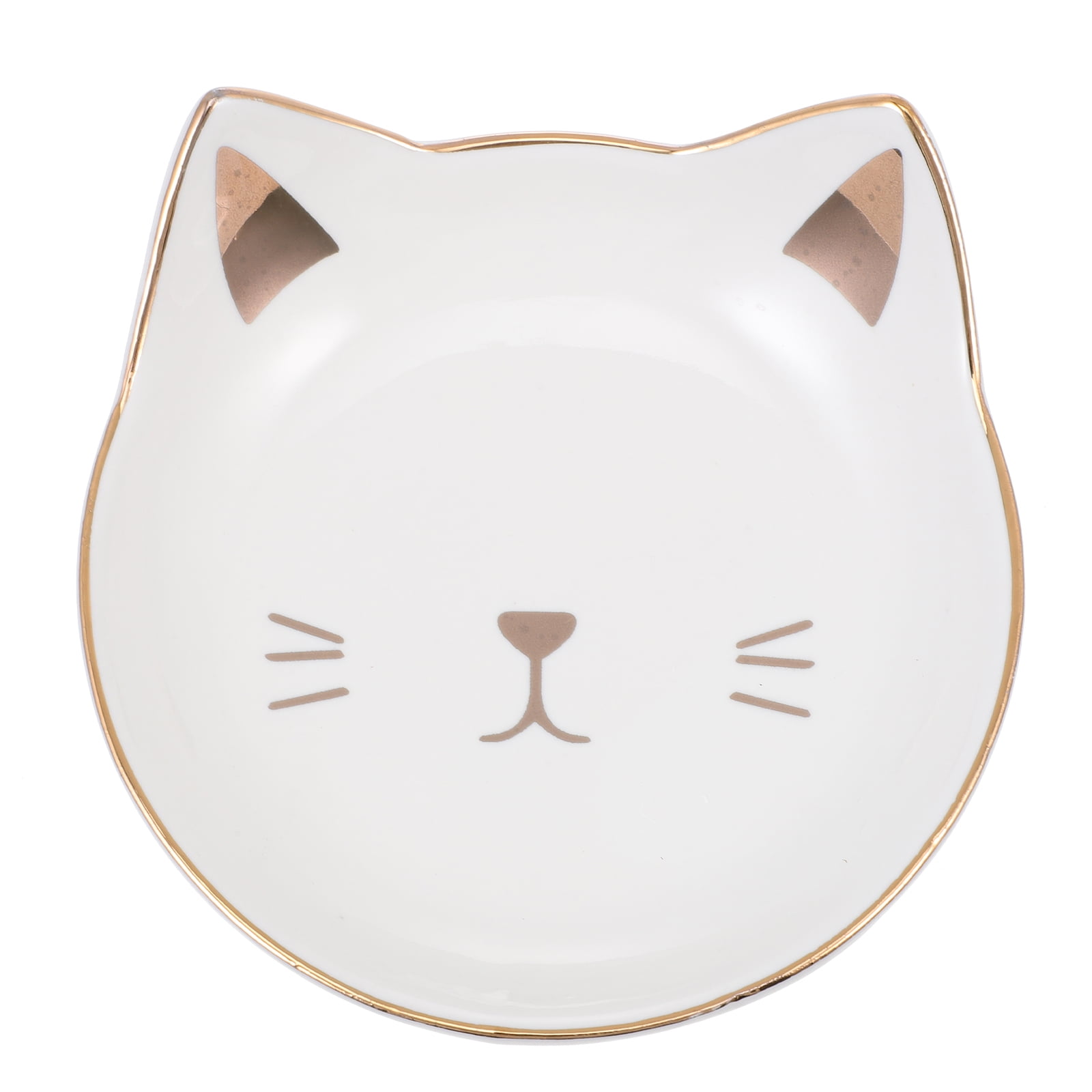 LOVERLYZ Cat Shaped Ceramic Dinner Plate Lovely Fruit Plate Dessert ...