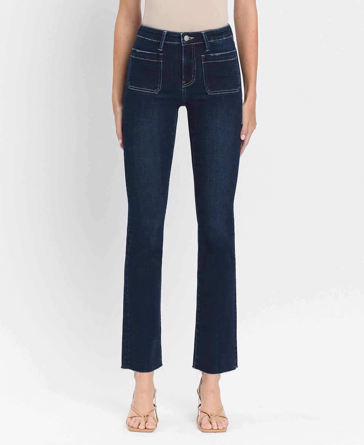 LOVERVET High Rise Mini Bootcut Jeans - Walmart.com