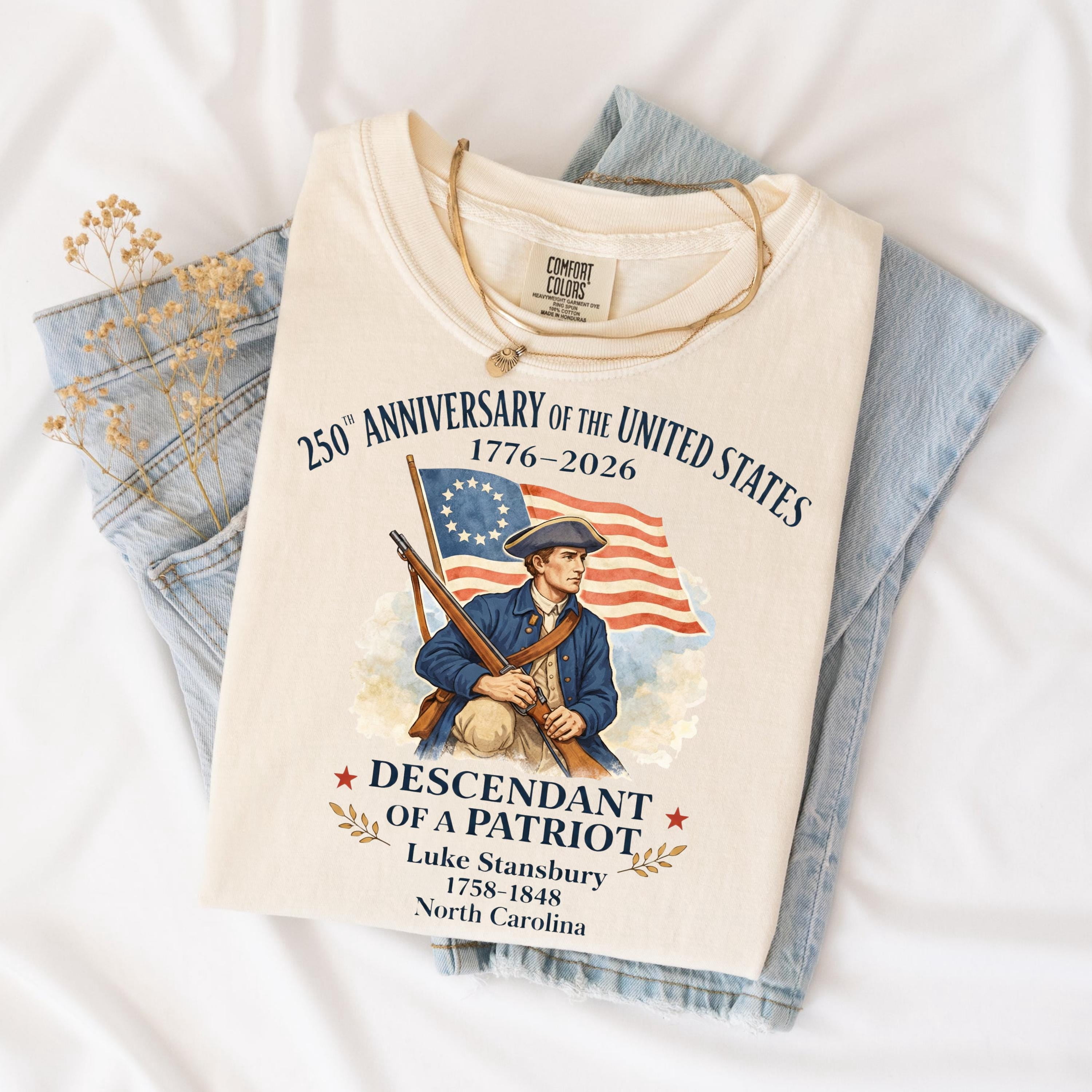 LOVETEE 250th Anniversary of the United States Shirt, Descendant of a ...