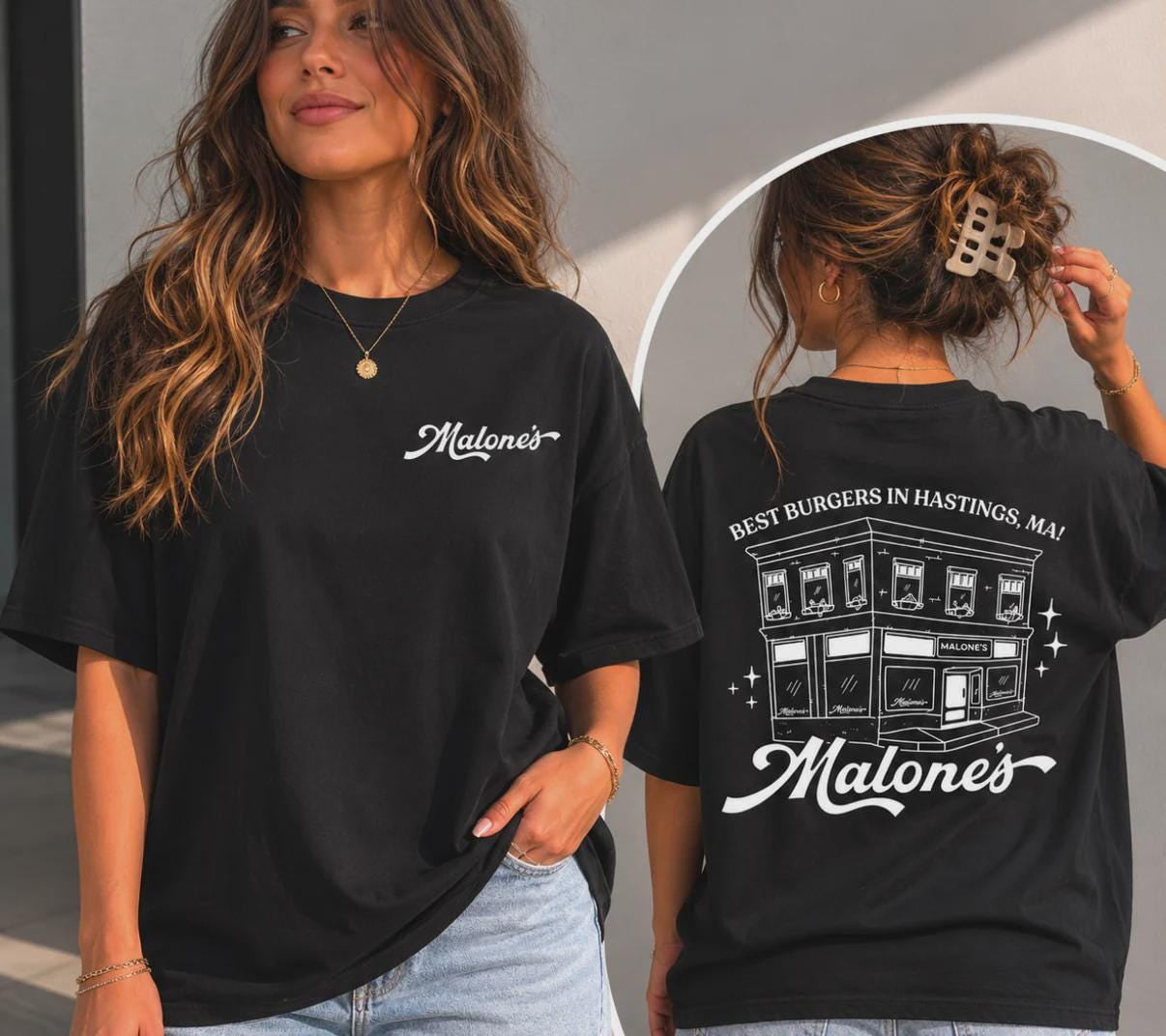 LOVETEE Malone's Diner Shirt | Off Campus Inspired Tee | Hockey Romance ...