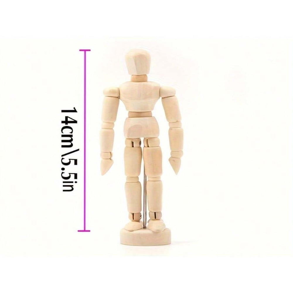 LOVEVER 1 Piece Wooden Mannequin Wooden Artist Jointed Mannequin With ...