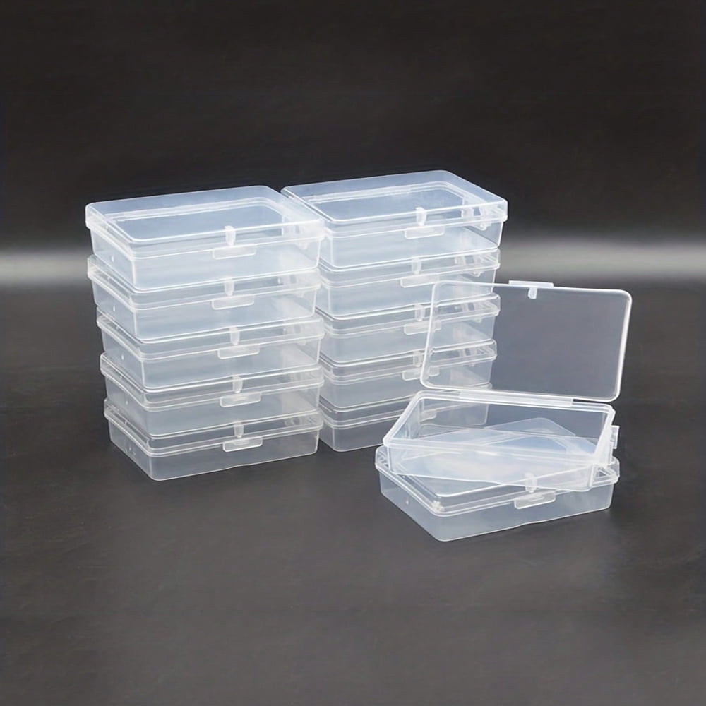 LOVEVER 12-Pack Small Clear Plastic Storage Containers For Jewelry ...