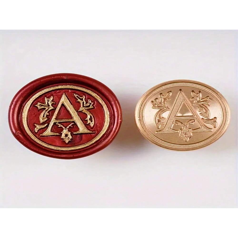 LOVEVER 1Pc Medieval Traditional Initial Alphabet Wax Seal Stamp Brass ...