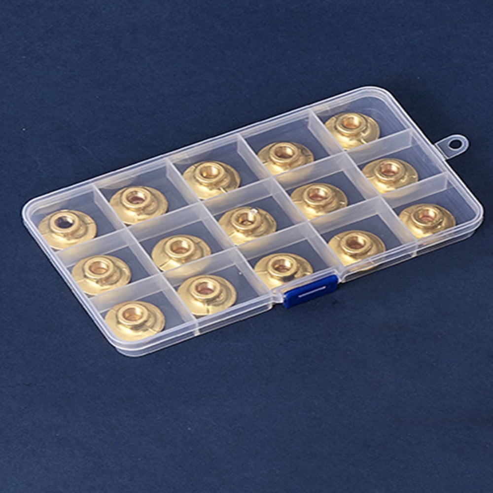LOVEVER 1pc 15 Compartment Lacquer Seal Stamp Head Storage Box (Seal ...