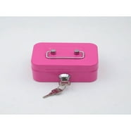"Geohiaul Pink Cash Box with Money Tray, Key Lock, and Security - 11.80 ...