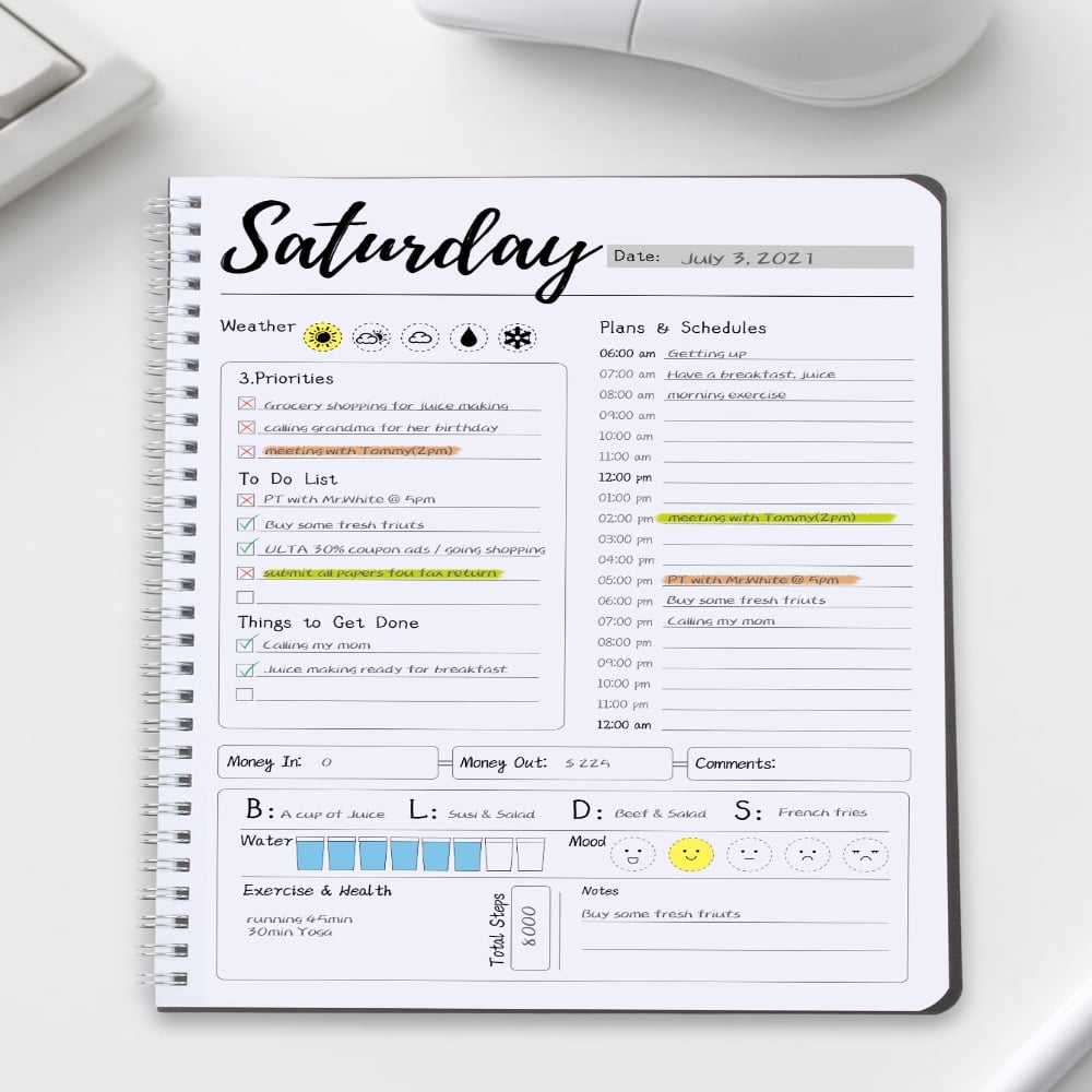 LOVEVER 1pc Teacher Planner Notebook Spiral Academic Lesson Plan And ...