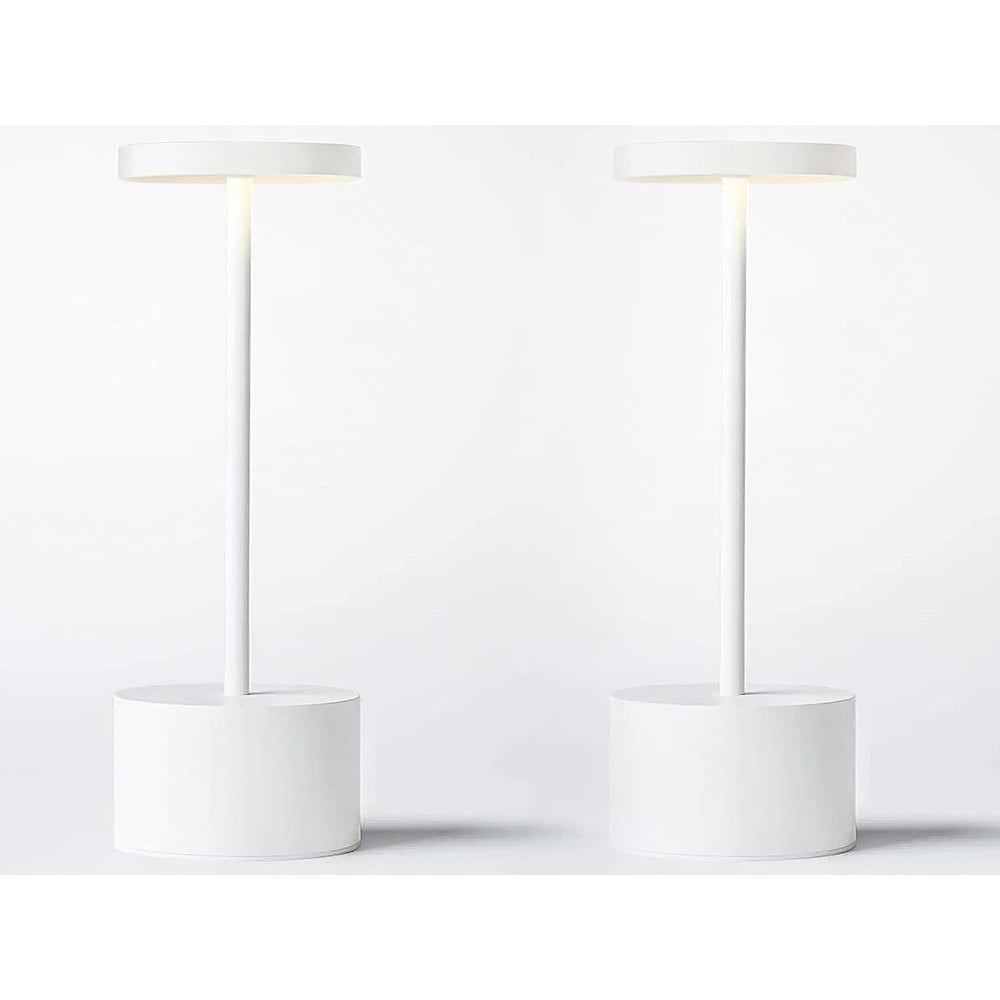 LOVEVER 2 Packs Rechargeable Table Lamps LED Cordless Desk Lamp 5000mAh ...