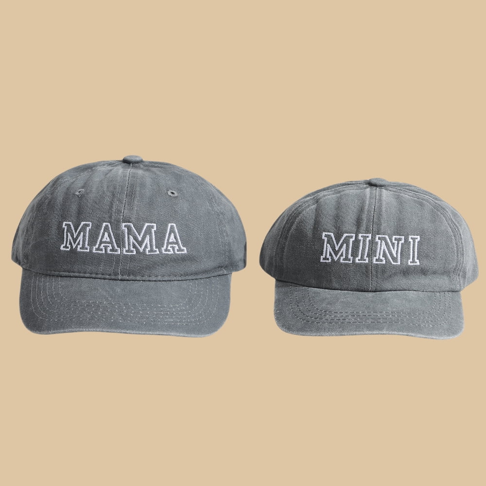 LOVEVER 2pcs Mother And Baby Matching Caps With Embroidered ”MAMA MINI ...