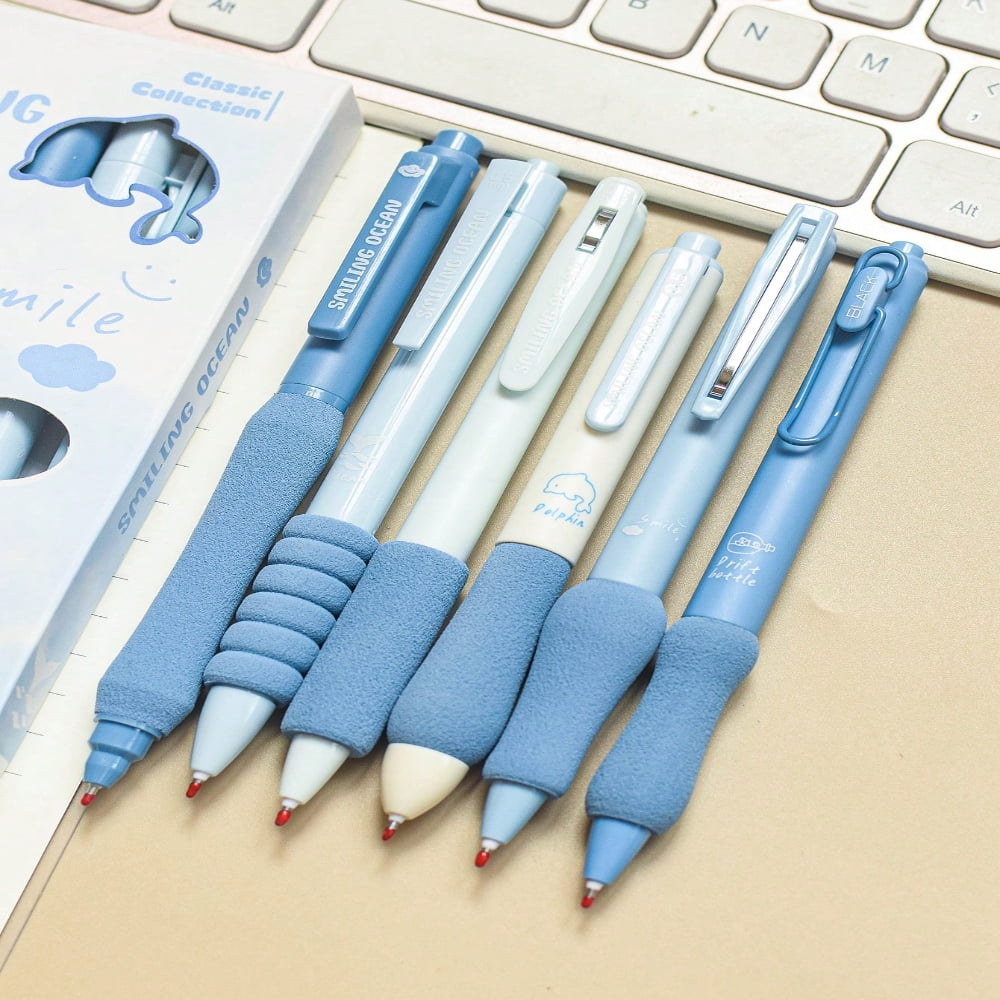 LOVEVER 6pcs/pack Retractable Ballpoint Pen For European And American ...