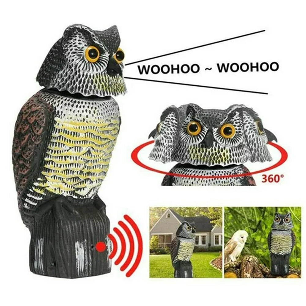 Customer reviews for LOVEVER Battery Powered Garden Owl with Detection ...