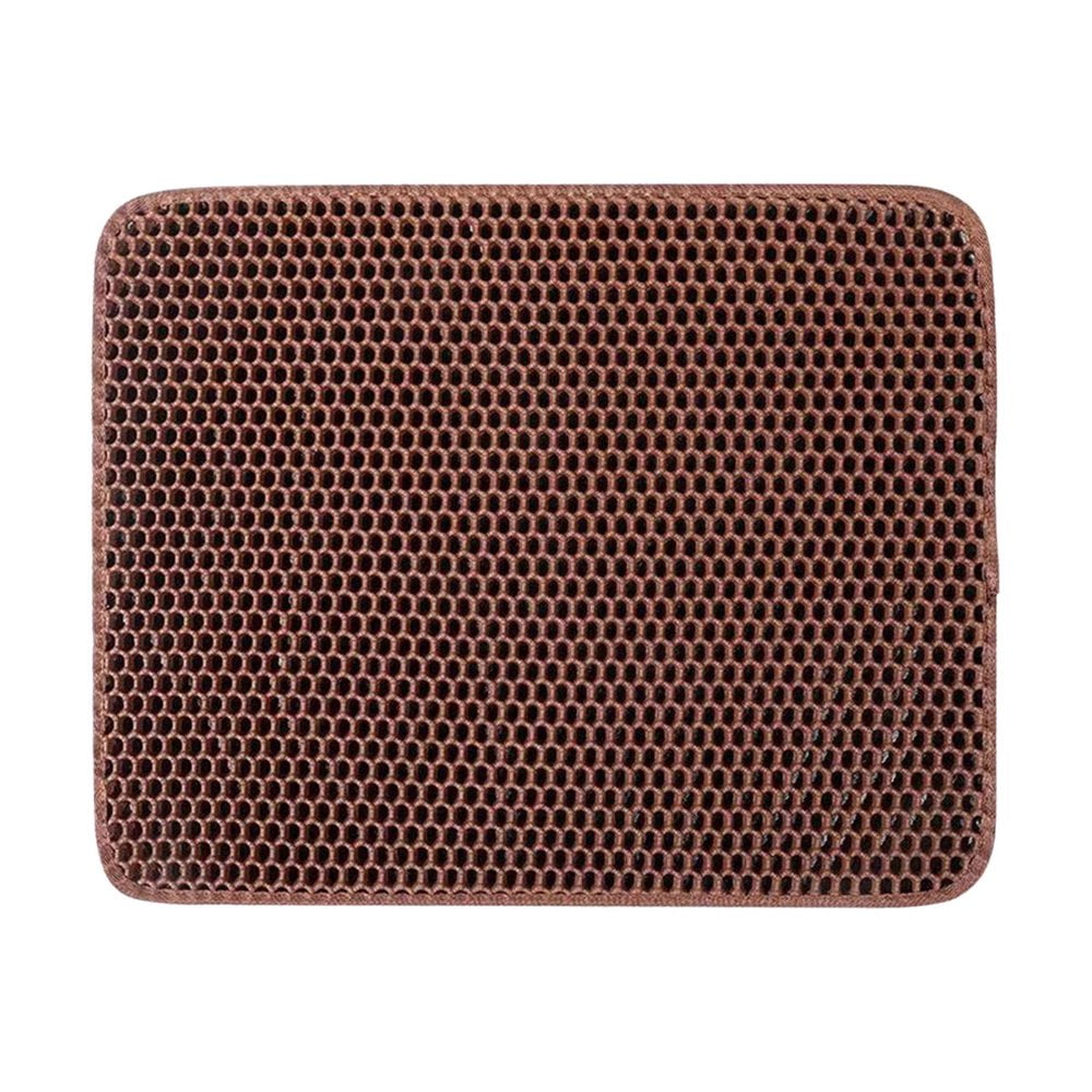 LOVEVER Cat Litter Mat Extra Large Litter Box Mat Honeycomb Double ...