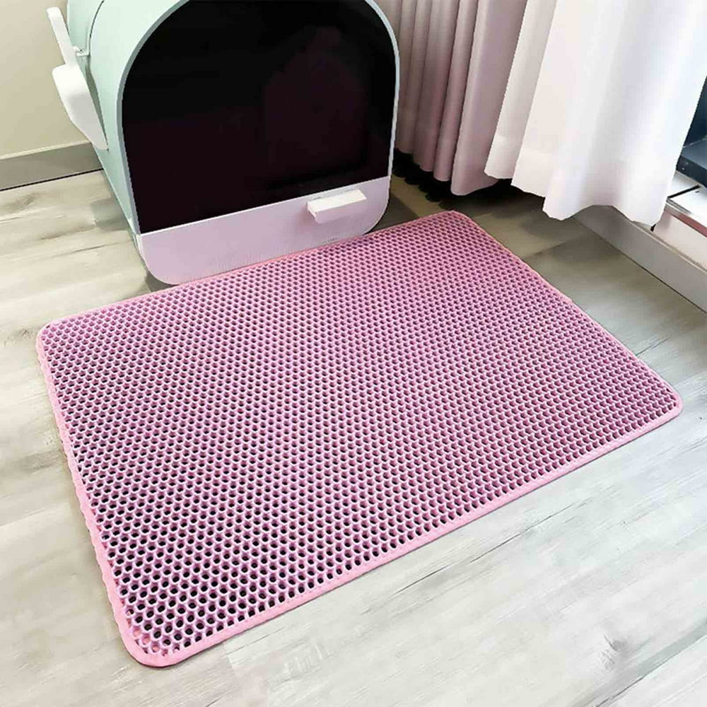LOVEVER Cat Litter Mat Litter Trapping Mat Mess Free Litter Mat Premium ...