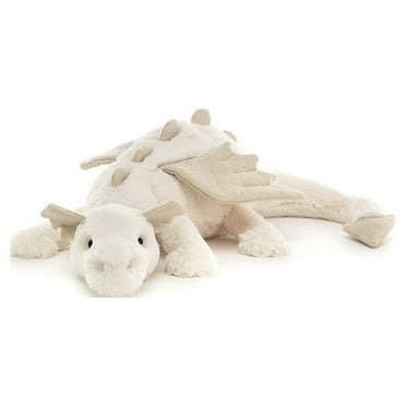 CenturyX 23 Inch Cute Blue Dragon Plush Toy, White Pterosaur with Tiny ...