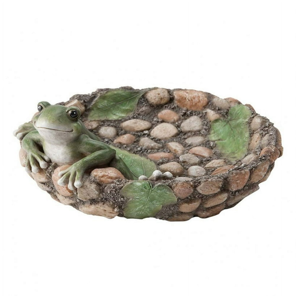 LOVEVER Happy Frog Tabletop Birdbath - Walmart.com