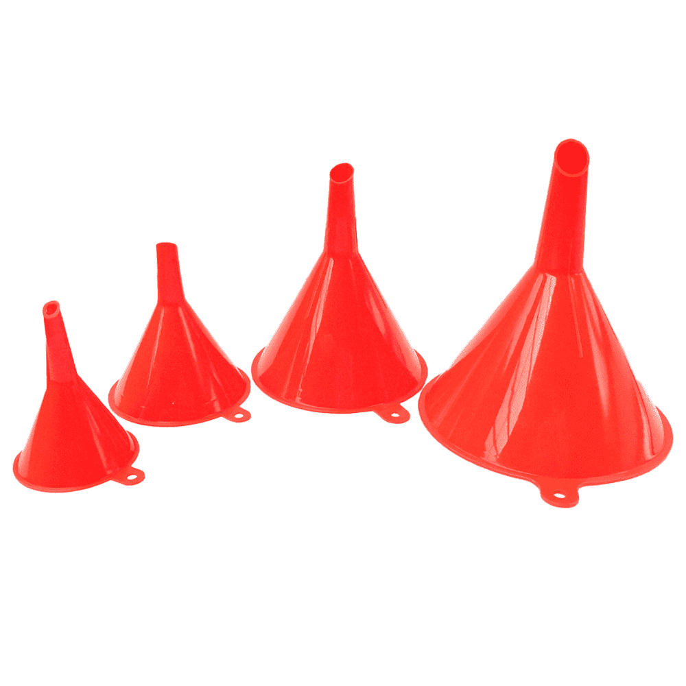 LOVEVER Kitchen Funnel Set - 4 Plastic Funnels for Filling Bottles ...