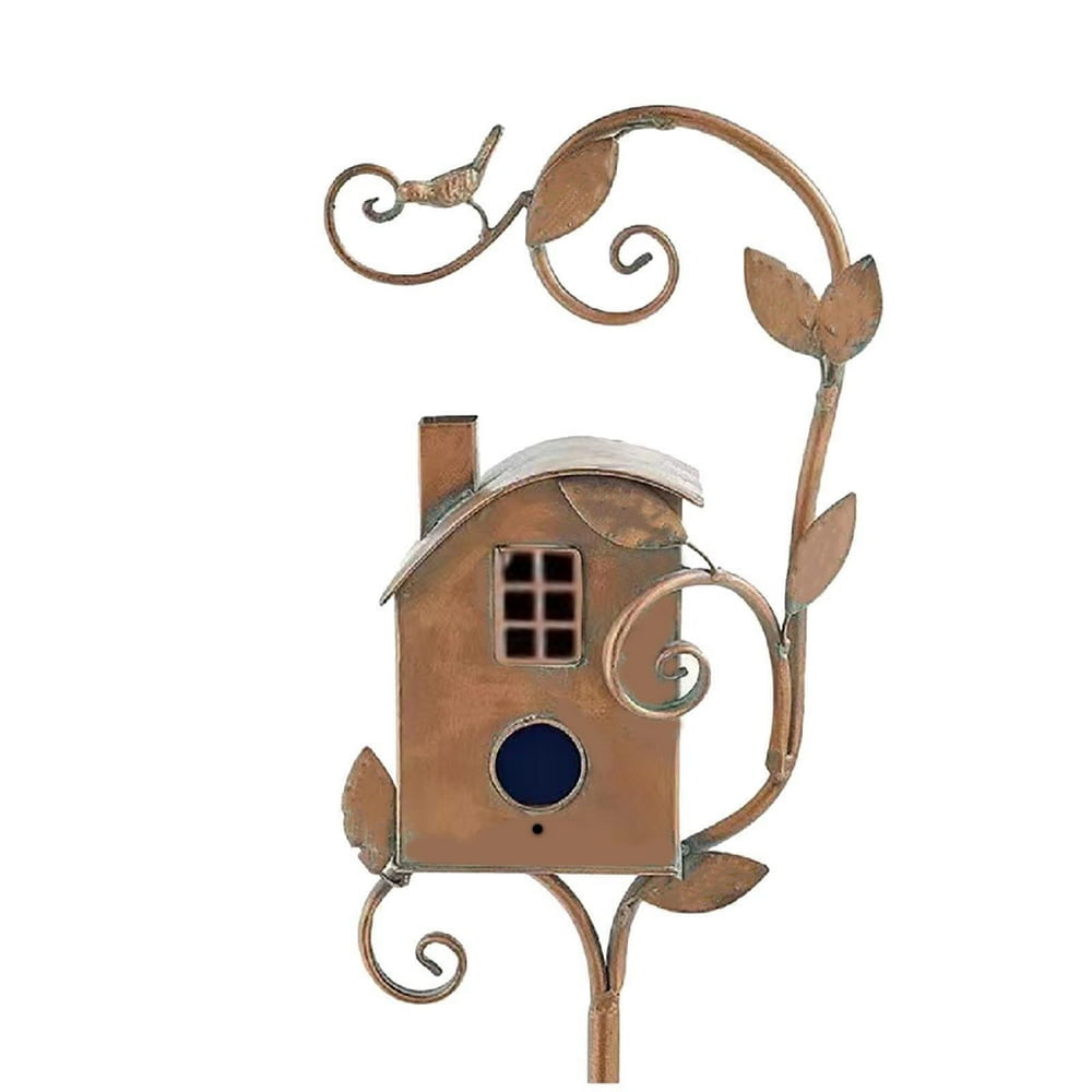 LOVEVER Metal Bird House for Outdoor Outside Garden Birdhouse ...