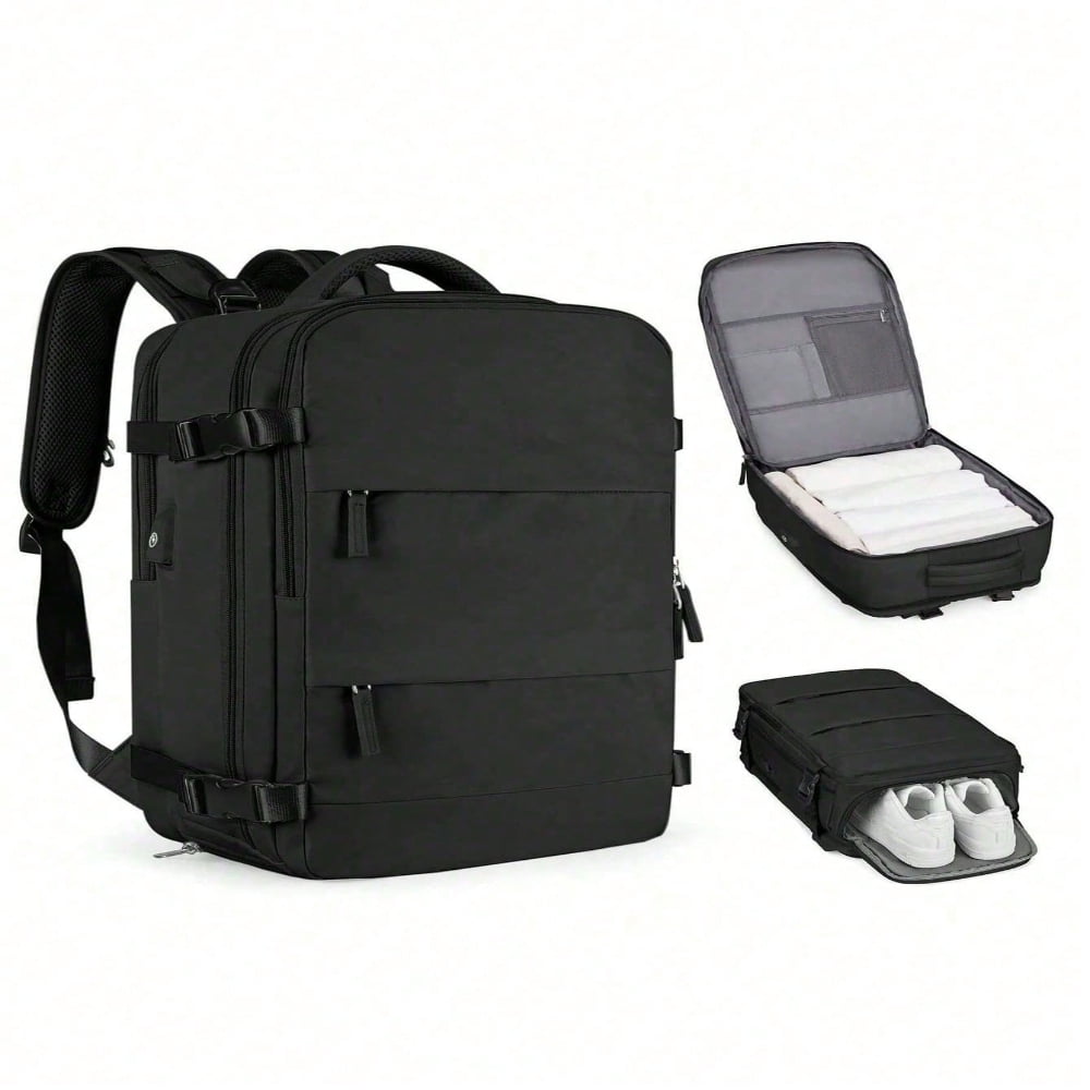 LOVEVER Multi-layer Large Travel Backpack 15.6 Inch Laptop Business ...