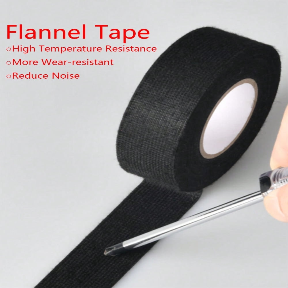 LOVEVER Noise Reduction Velour Tape Fabric Tape Wiring Harness Tape ...
