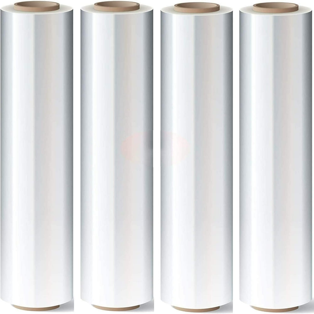 LOVEVER Rolls Stretch Wrap Film Clear Cling Plastic for Moving and ...