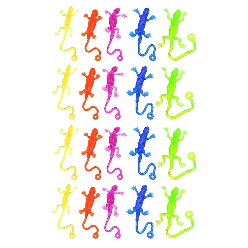 LOVEVER Sticky Stretchy Lizard Toys Kids Party Gecko Wall Animal ...