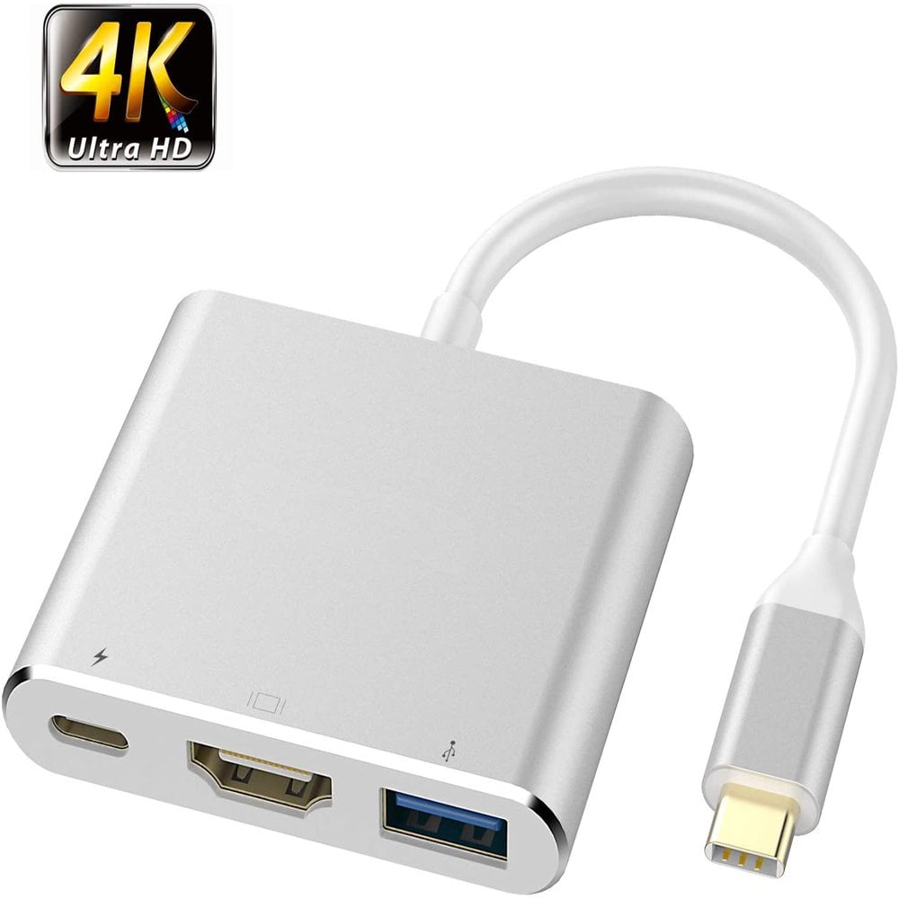 LOVEVER USB C to HDMI Multiport Adapter Type C Hub to 4K HDMI with USB ...