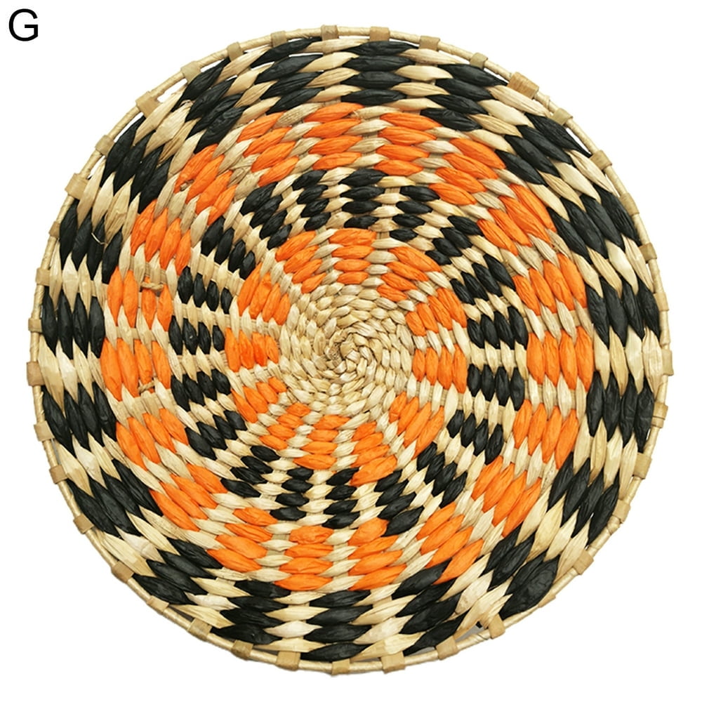 LOVEVER Woven Wall Basket Decor Woven Bowls Trays Hanging Baskets ...